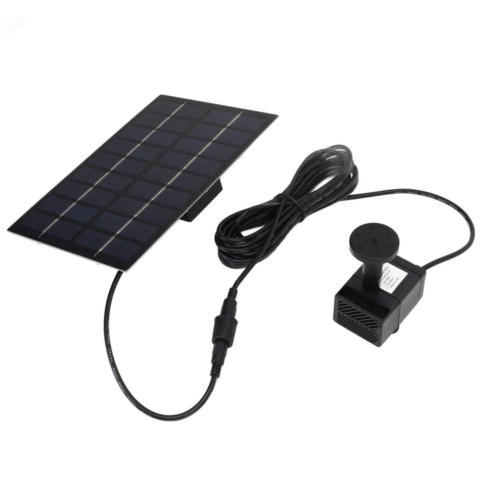Солнечный фонтанный насос, 9V 2.8W, с антизасоряющей сеткой, для пруда