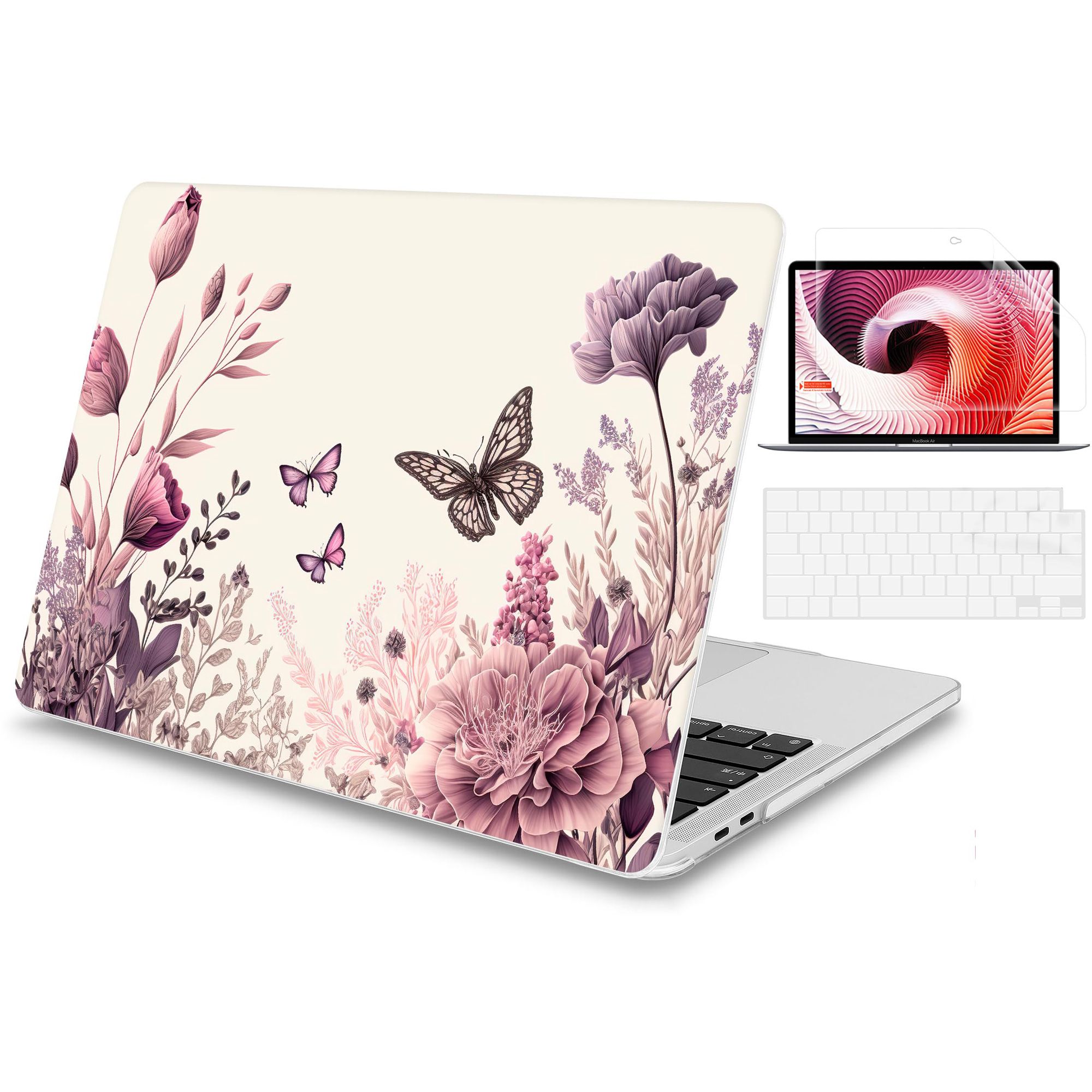 Совместим с MacBook Air M1 Чехол для ноутбука A2337 A2179 A1932 Пластиковый ударопрочный жесткий чехол для MacBook Air 13 2022 2021 2020
