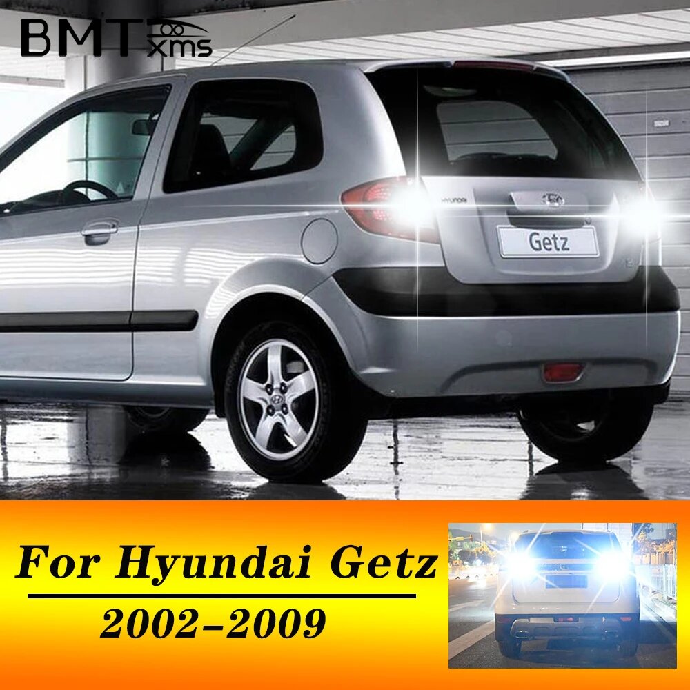 BMTxms 2 шт. T15 921 W16W Canbus белый светодиодный фонарь заднего хода для Hyundai Getz 2002 2003 2004 2005 2006 2007 2008