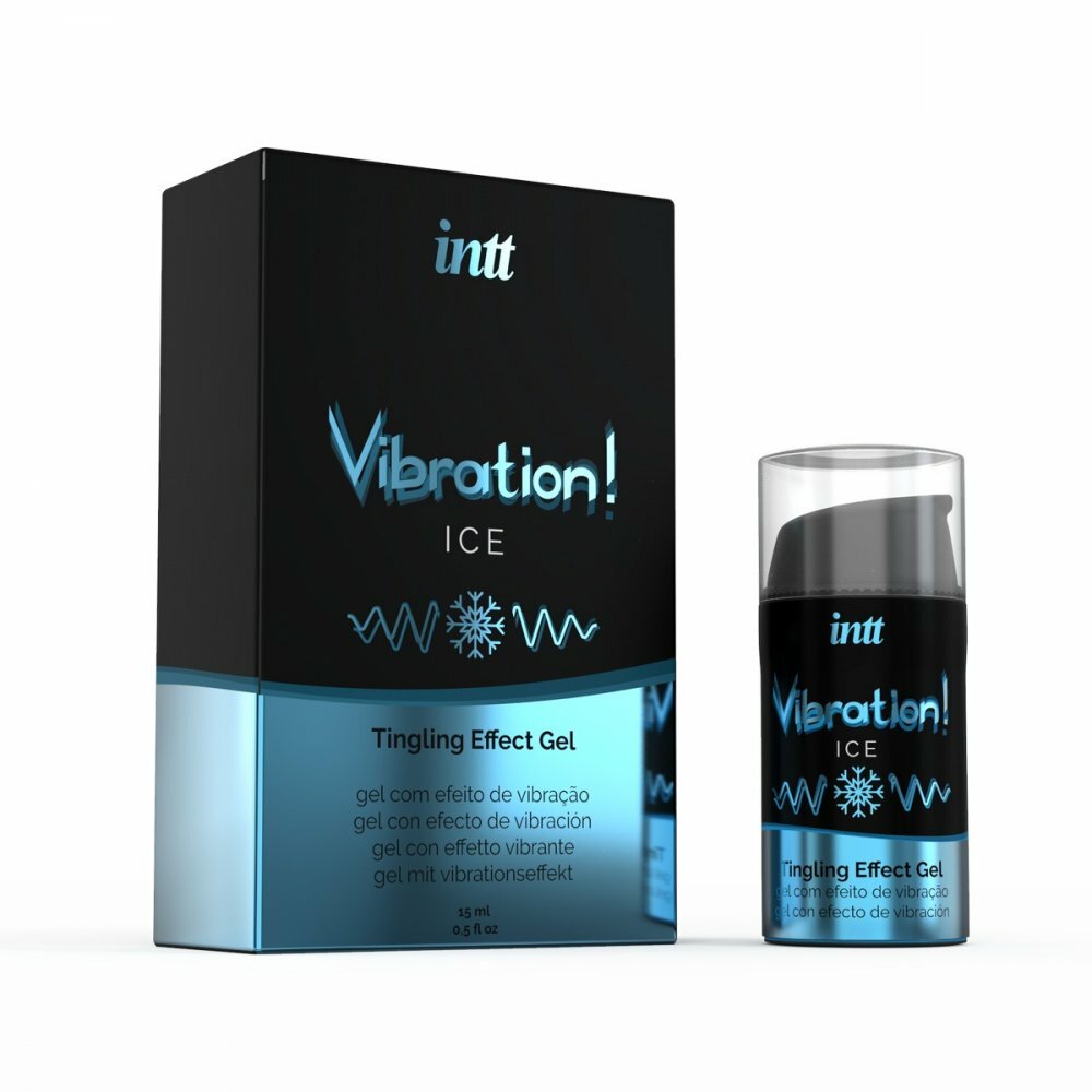 Гель Intt "Vibration Ice" 15 мл, возбуждающий с мятным эффектом, на водной основе