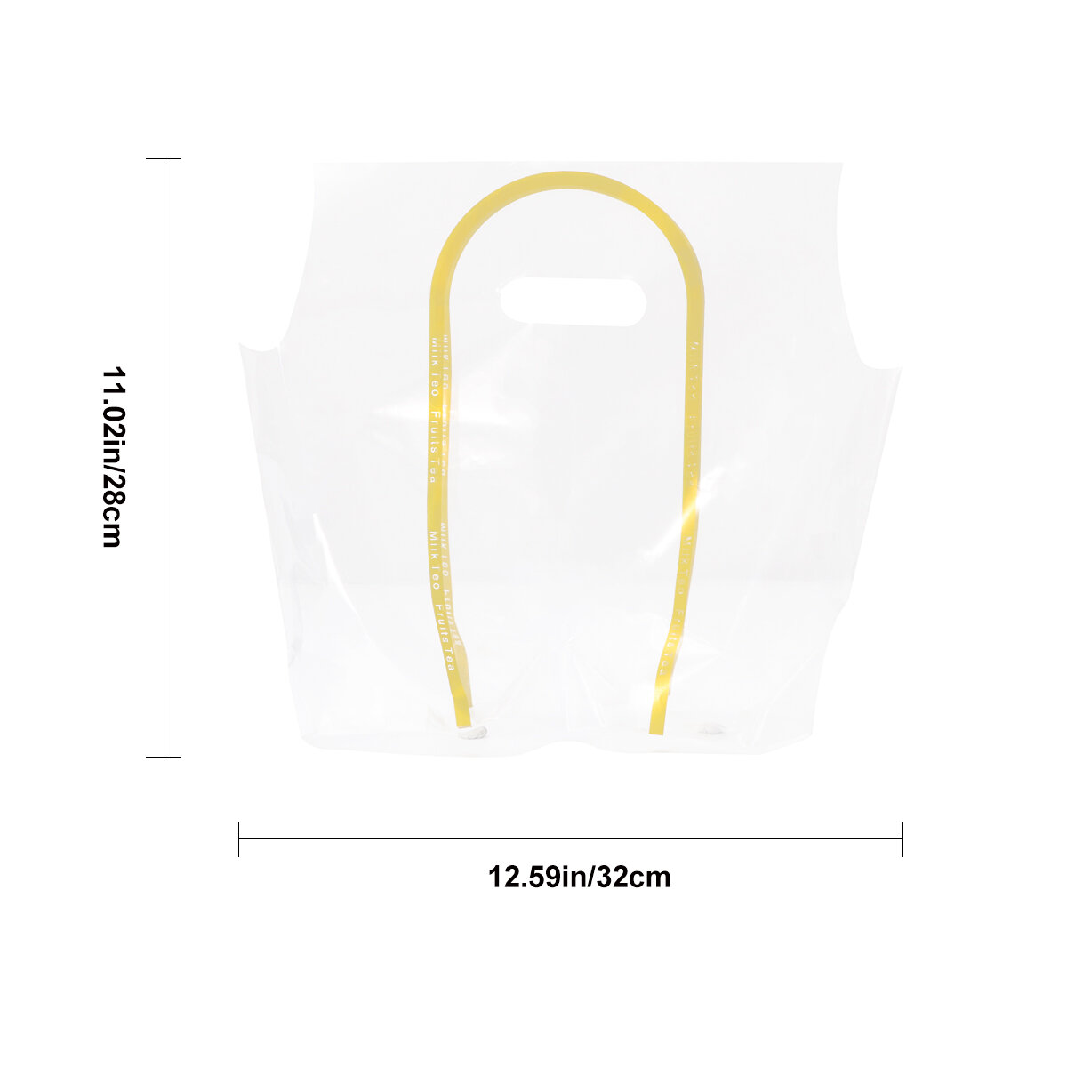 Прозрачные Пакеты Для Кофе И Чая Из ПЭ 50 Штук Размер 32X28Cm Подходят Для Напитков В Кофейнях И Барах