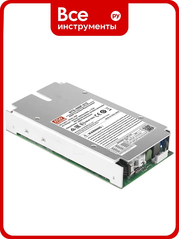 Инвертор Mean Well NTS-400P-212, DC/AC 400 Вт, 12 В 5500353