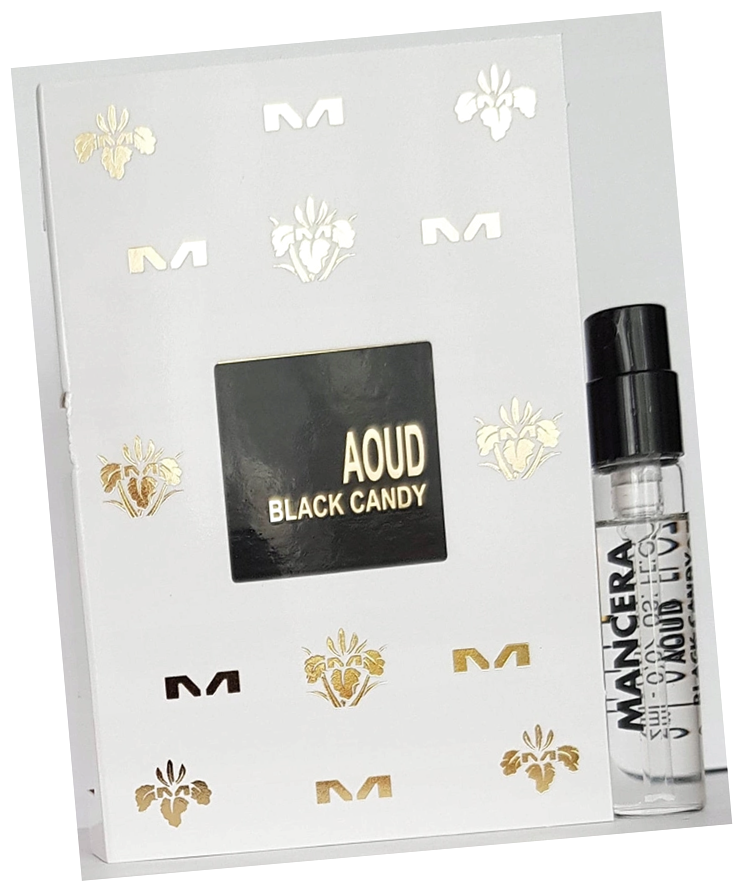 Парфюмерная вода Mancera Aoud Black Candy Черная Удовая 2 мл сэмпл унисекс / Мансера Ауд Блэк Кэнди