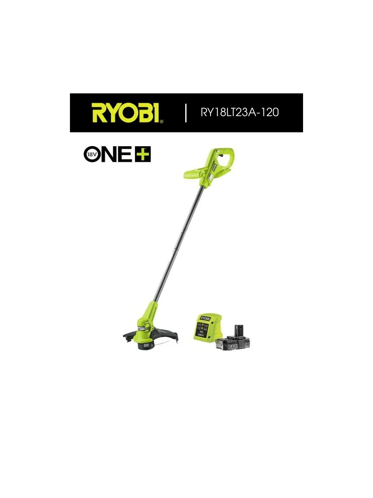 Аккумуляторный триммер Ryobi RY18LT23A-120 23 см 1 x 2.0 Ач арт. 5133005460