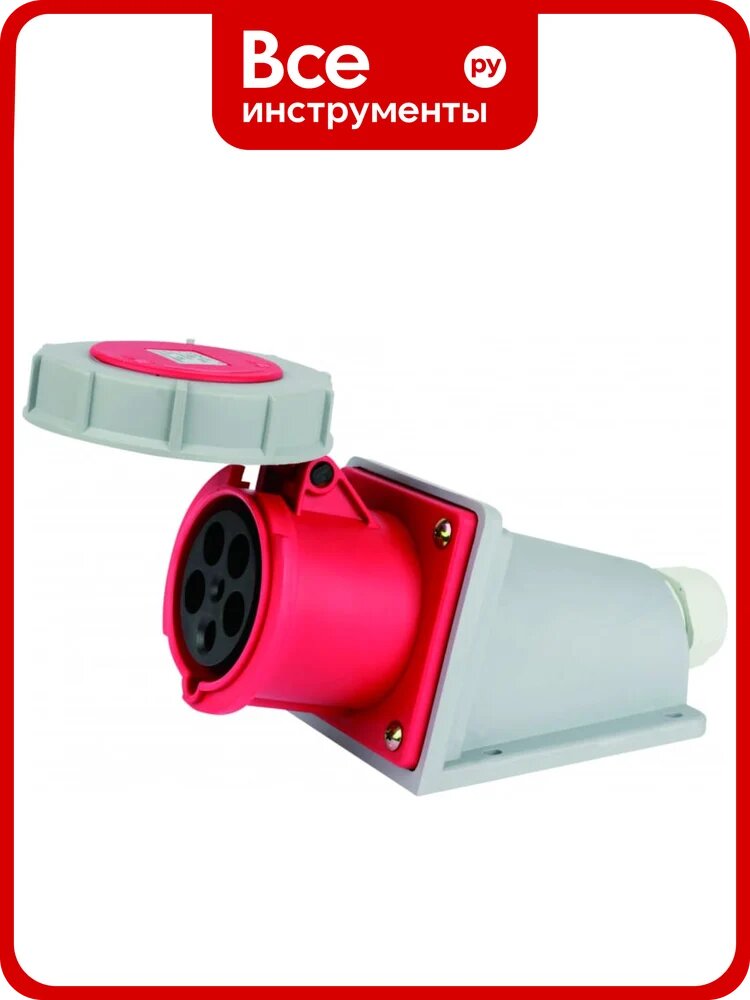 Розетка стационарная Dekraft РС-103, 3Р+PE+N, 125 A, 380 B, IP67, 26207DEK
