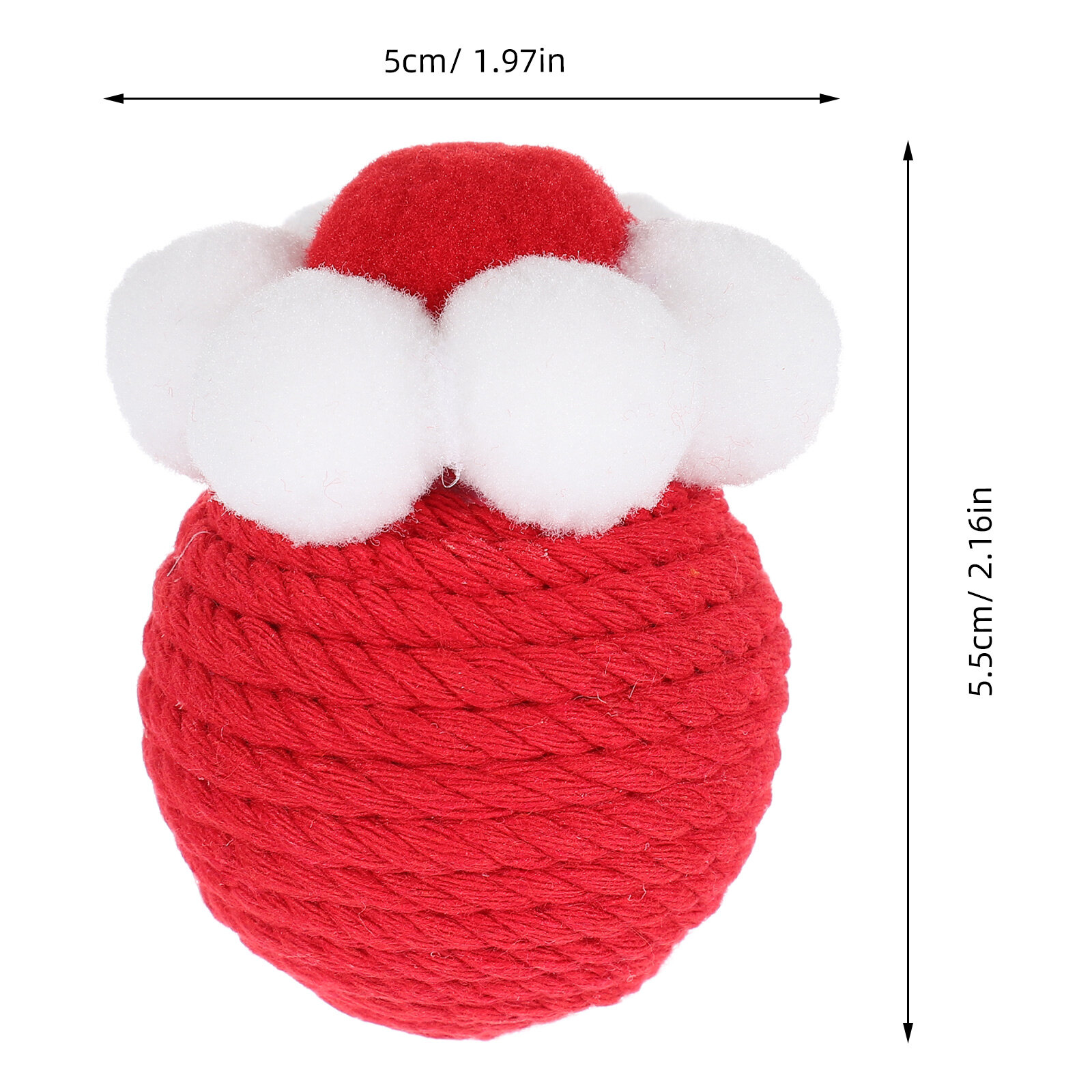 Игрушка Для Кошек С Исполозованием Пеньки С Звуком Красная 5 50X5 00X5 00Cm