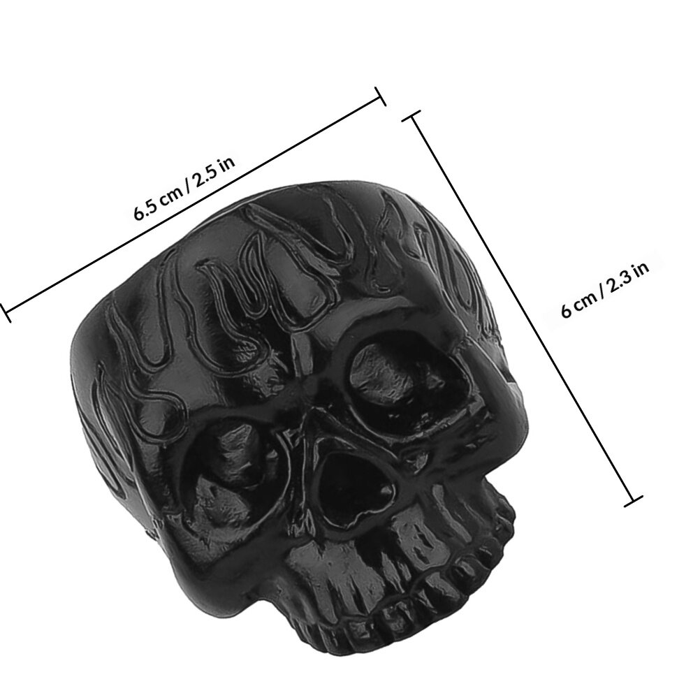 Декоративная Свеча В Forme Черепа Из Высококачественного Резина 9X6.5X6CM