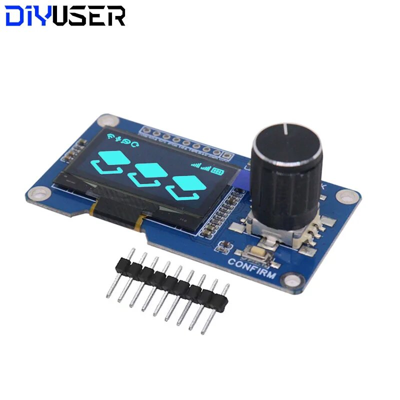 DIYUSER 1,3-дюймовый OLED-дисплей белый/синий с энкодером EC11 1.3 icnh blue