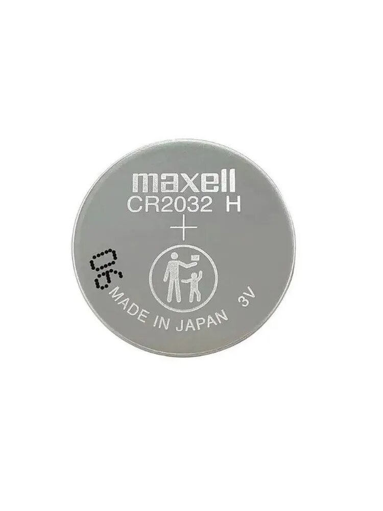 Бокс для батареек Maxell CR2032 H, серебристый, 3V, Япония
