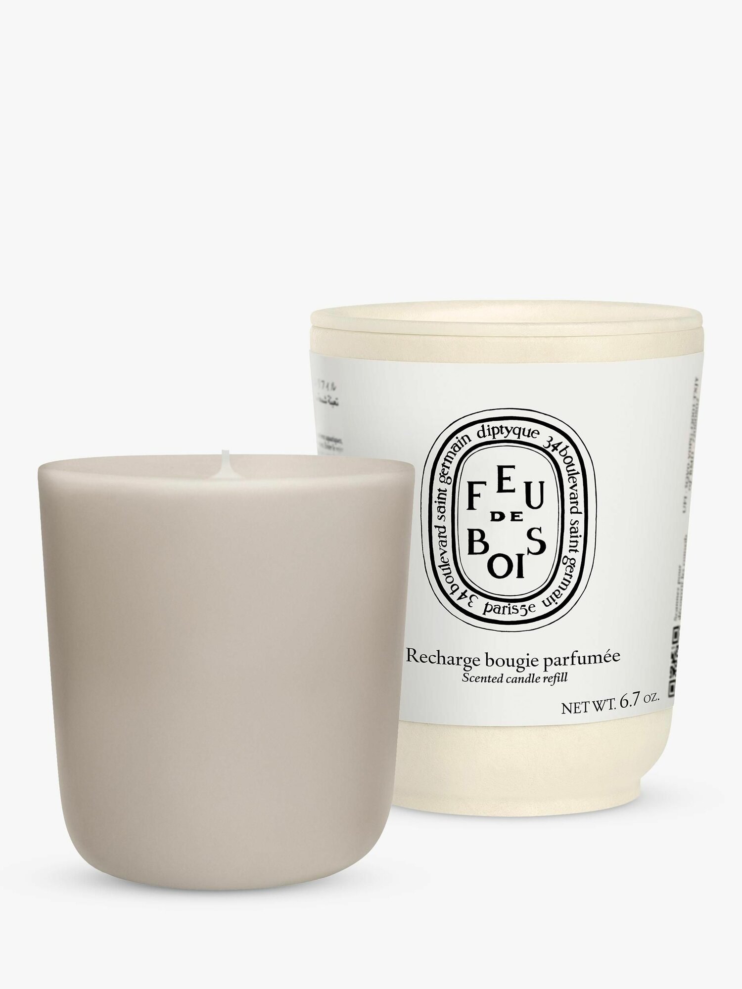 Свеча ароматическая Diptyque Feu de Bois REFILL ( сменный блок) 190 г
