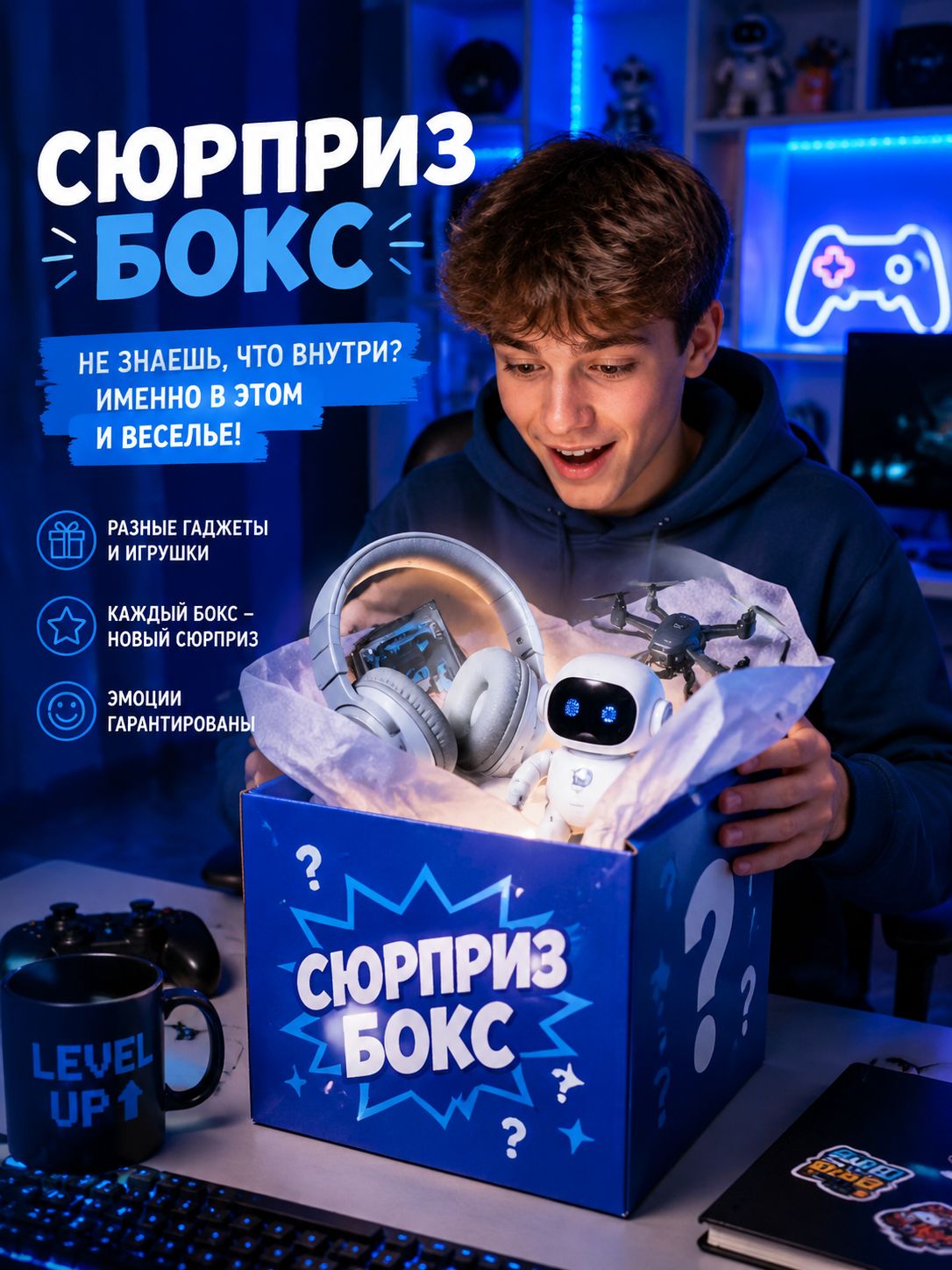 Сюрприз-бокс белый Сюрприз-бокс