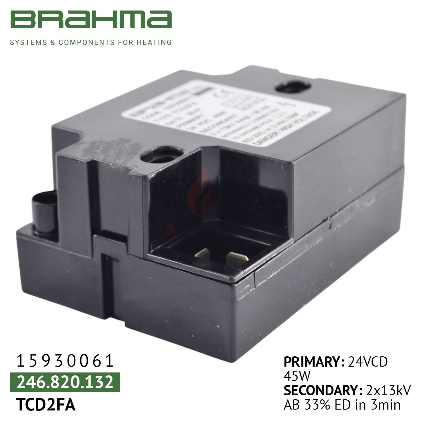 Трансформатор Brahma TCD2FA, 15930061 — фото 1