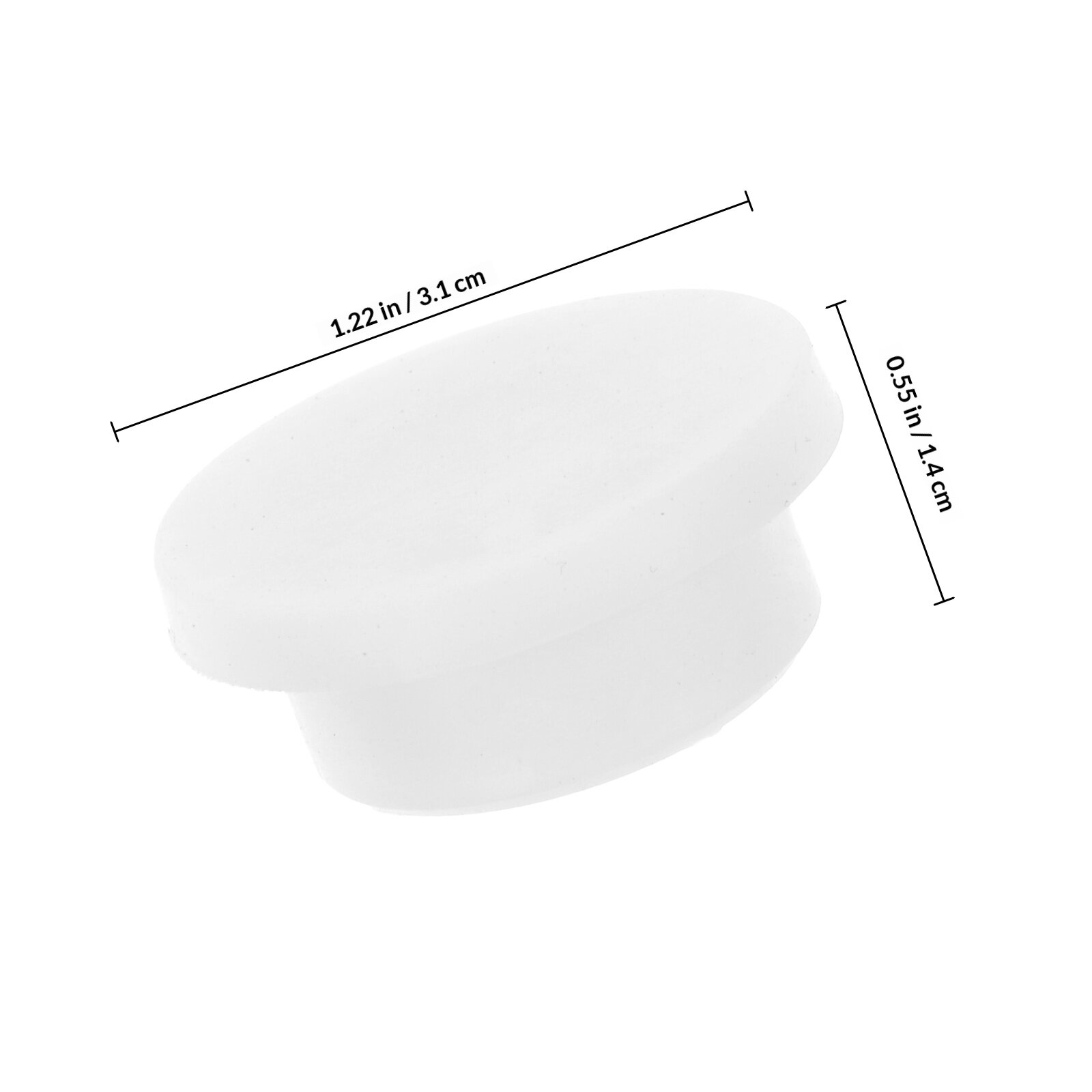 Крышка Для Отвода Воды В Ванной 4 Штуки Белого Цвета Размер 3.10X2.40X1.40Cm