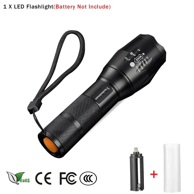 POCKETMAN A17 фонарик 5000 люмен T-6, Option A