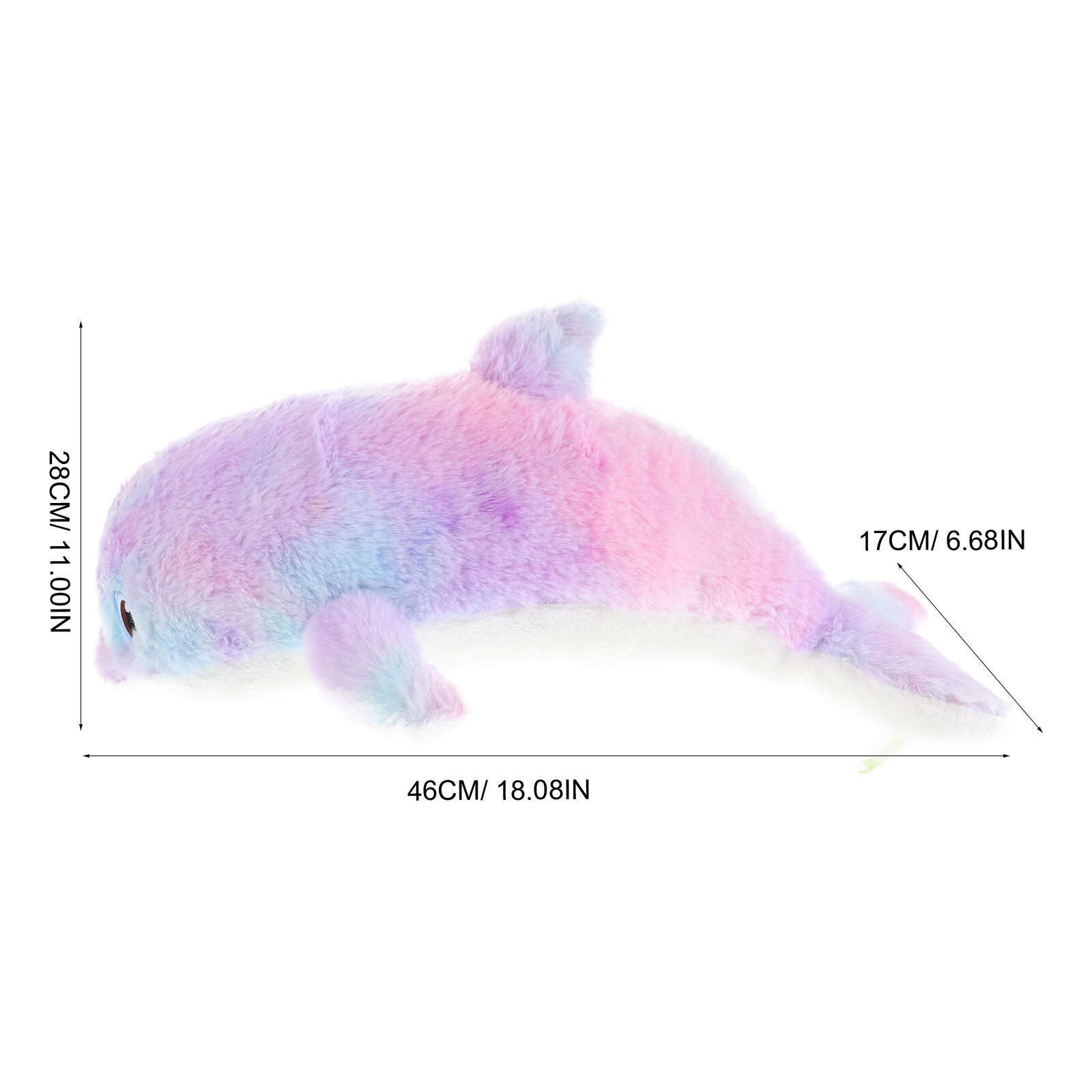 Подушка Дельфин Игрушка Детская Подушка В Forme Дельфина Мягкая Игрушка 46.00X28.00X17.00Cm