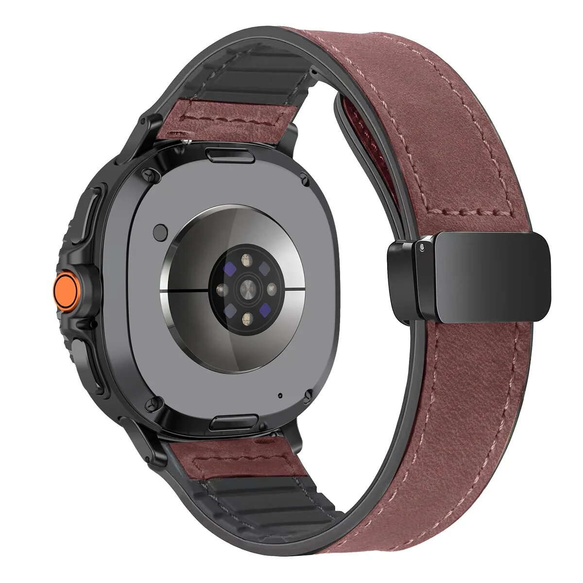 OAKCHARM Магнитный силиконово-кожаный ремешок для Samsung Galaxy Watch Galaxy 7 Ultra 47mm, WRB