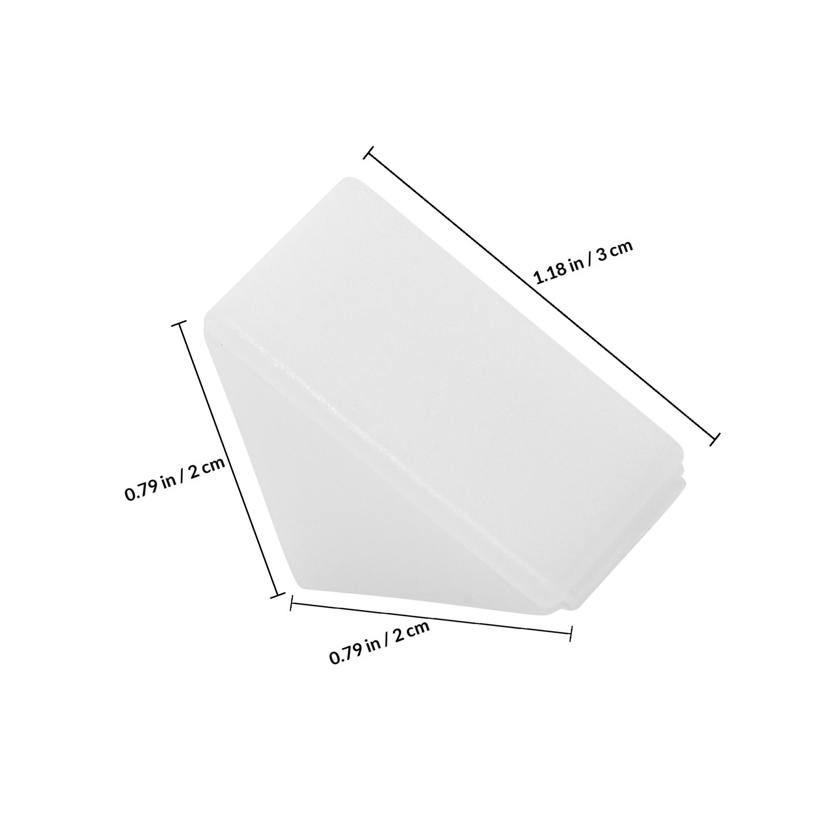Комплект Угловых Подпорок Для Ящиков 100 Штук Белый Цвет 3.00X2.00X2.00Cm