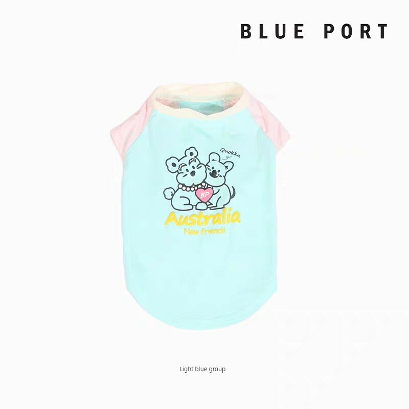 BluePort Собачья футболка для весны и лета с защитой от солнца и охлаждающей тканью, размер XL, подходит для собак 6-8кг