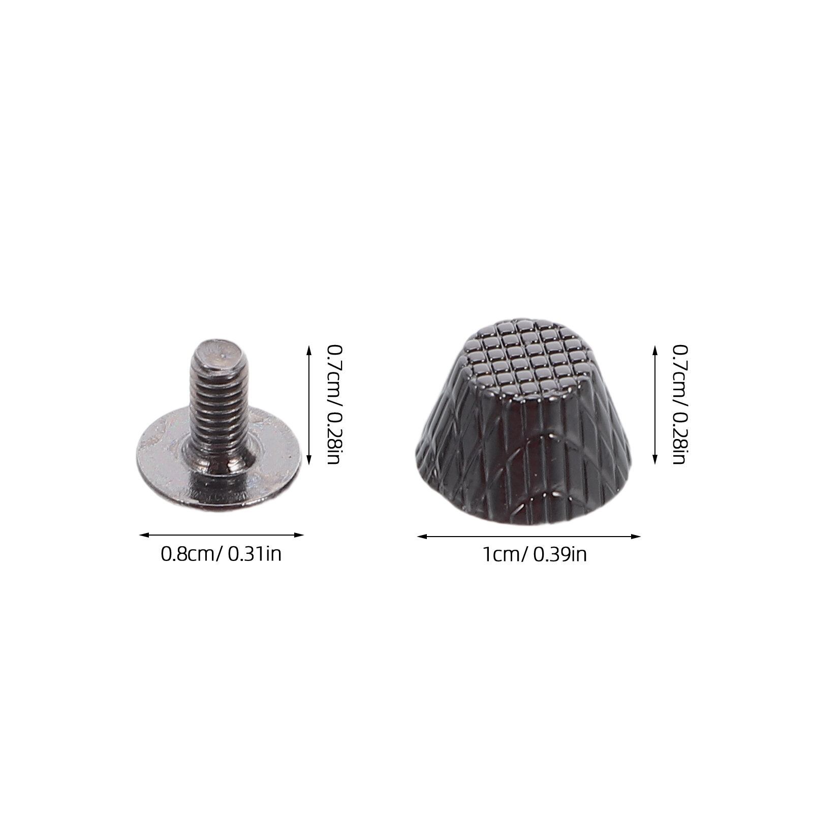 Черные металлические винтовые декоративные заклепки из сплава, 50 шт, для домашнего использования