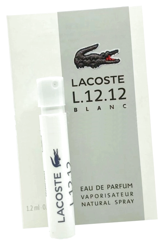 Пробник Лакоста Л 12.12 Белый мужские духи - Lacoste L1212 Blanc Pure 1.2 мл