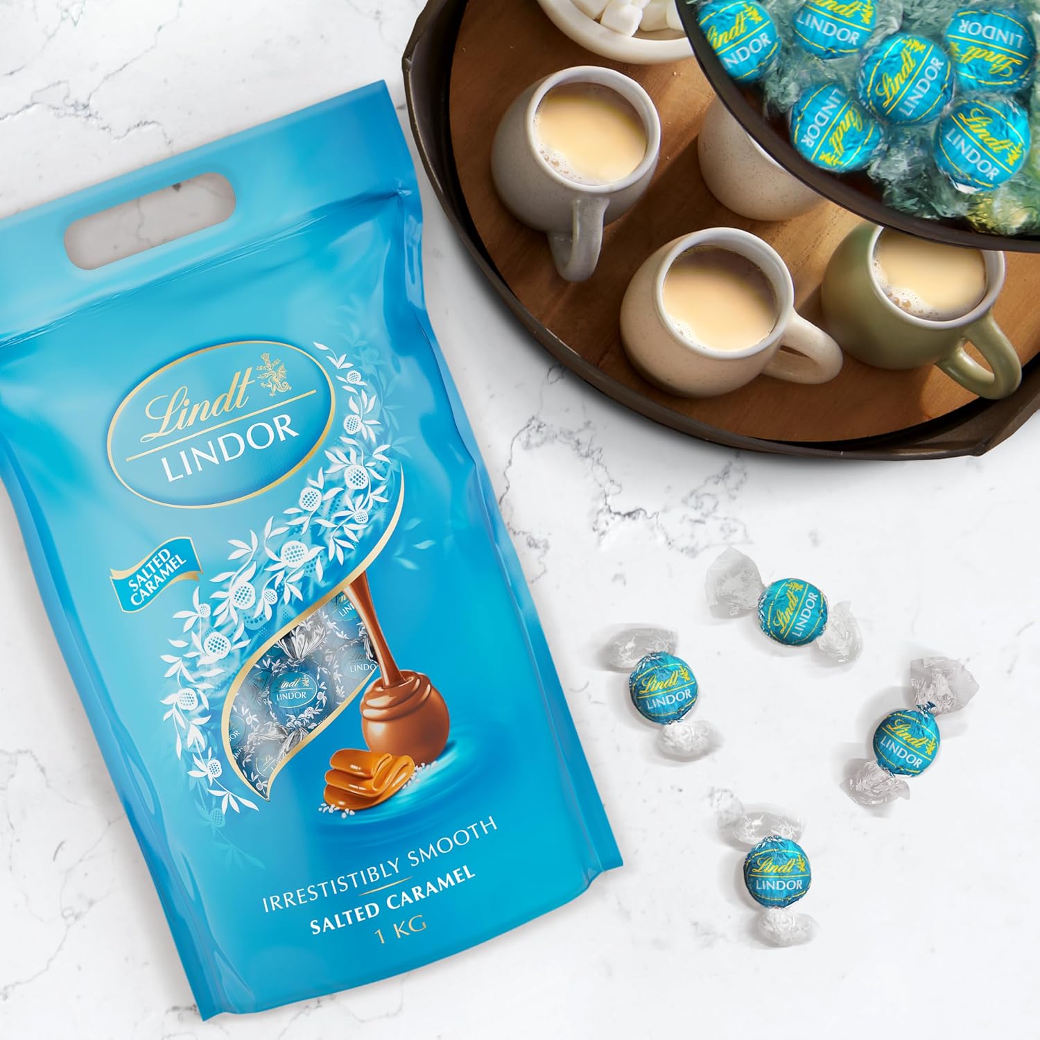 Lindt Шоколадные трюфели с соленой карамелью Salted Caramel Chocolate Truffles 1кг