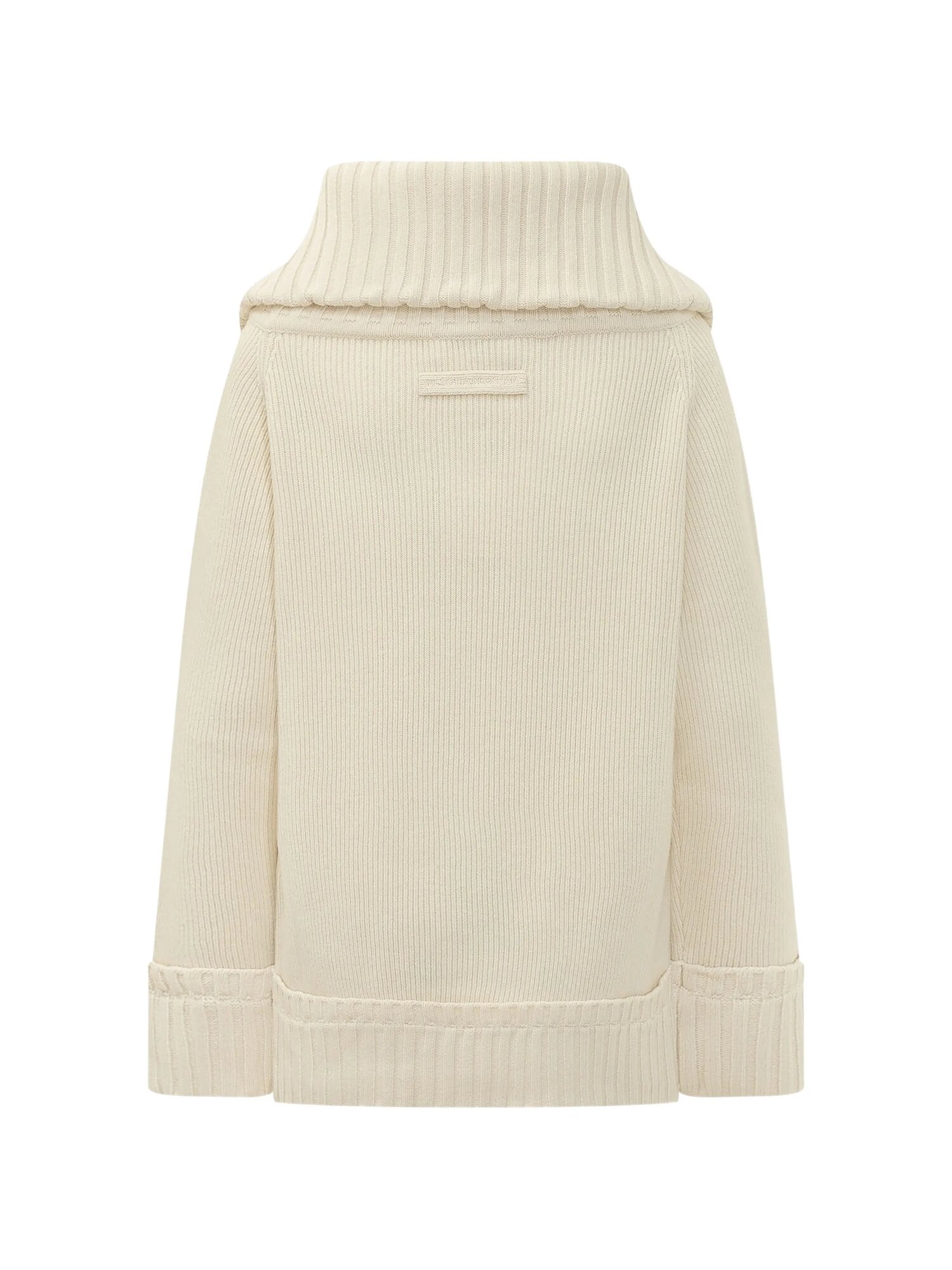 Свитер Victoria Beckham Wide-collar ribbed sweater, размер 8, , белый — фото 1