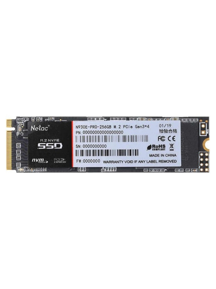 Netac 256 ГБ Внутренний SSD-диск , M.2, PCI-E 3.0 8 Гбит/с