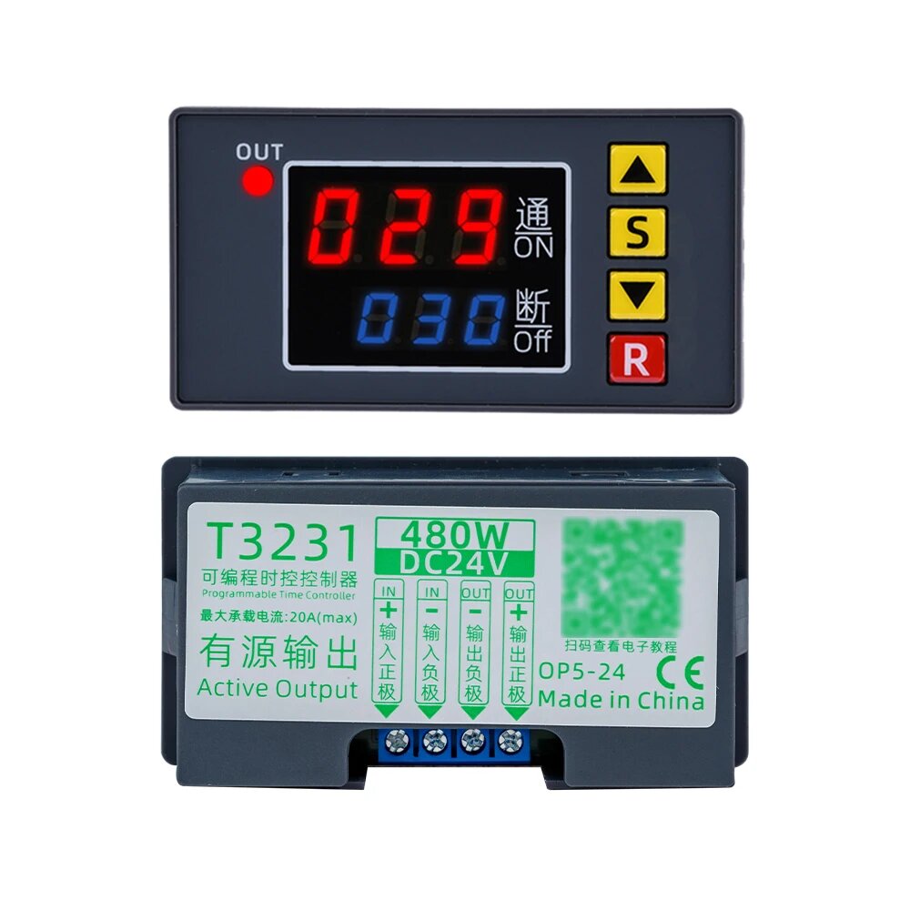 Цифровое реле времени T3231 DC 24V 480W