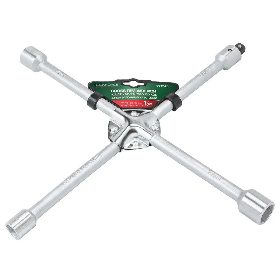 Ключ балонный крестовой 1/2'(17х19,21х22мм) RockFORCE RF-681B450