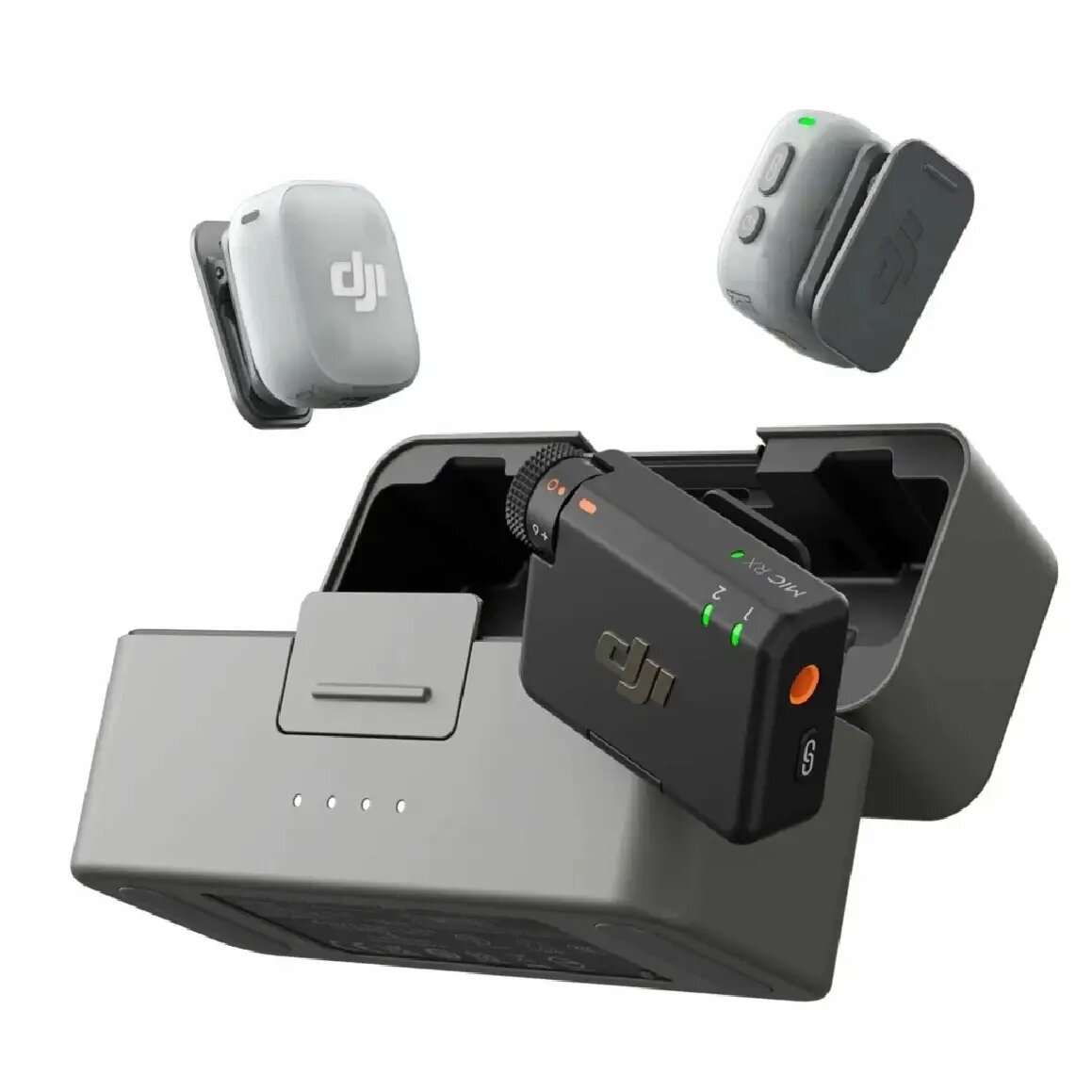 Беспроводной микрофон DJI Mic Mini 2, 2TX + 1RX+Charging Case, с зарядным кейсом, петличный, динамический