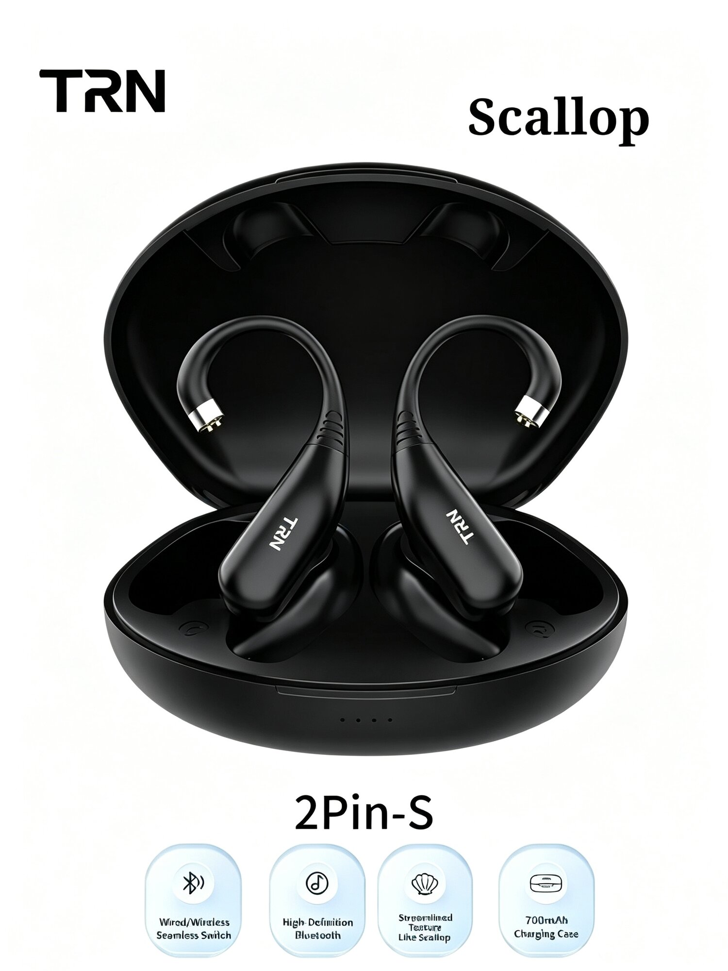 TRN Scallop Замена кабеля для обновления модуля беспроводных наушников Bluetooth 6.0 HIFI -2Pin-s