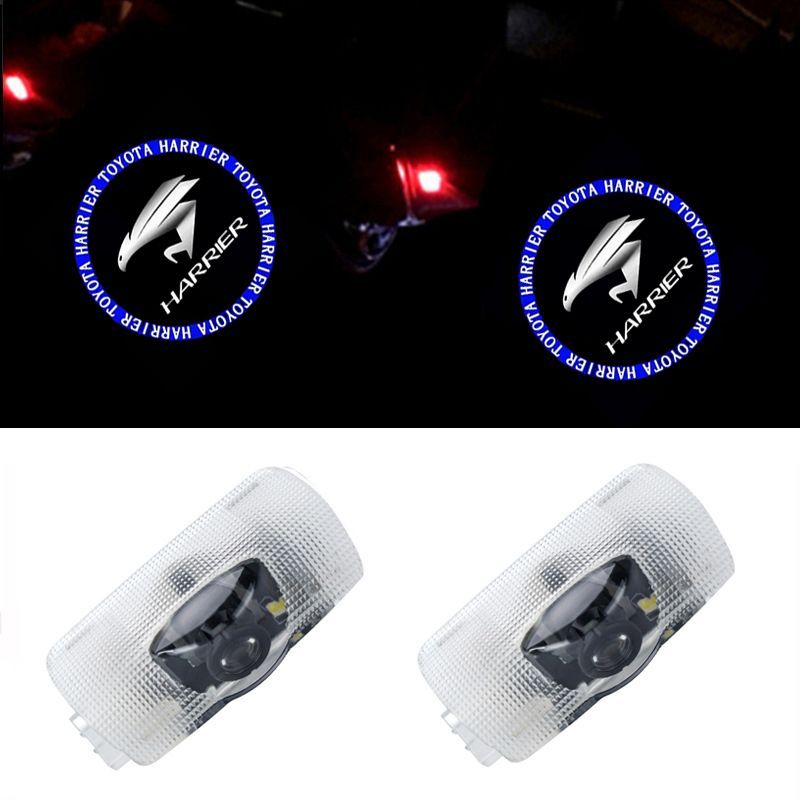 Светодиодные дверные проекционные лампы для Toyota Camry, Highlander, Prado, Prius, Sienna, приветственные лампы, подсветка дверей автомобиля
