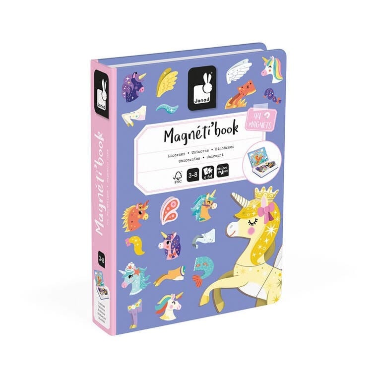 Головоломка Janod Magneti book Единорог