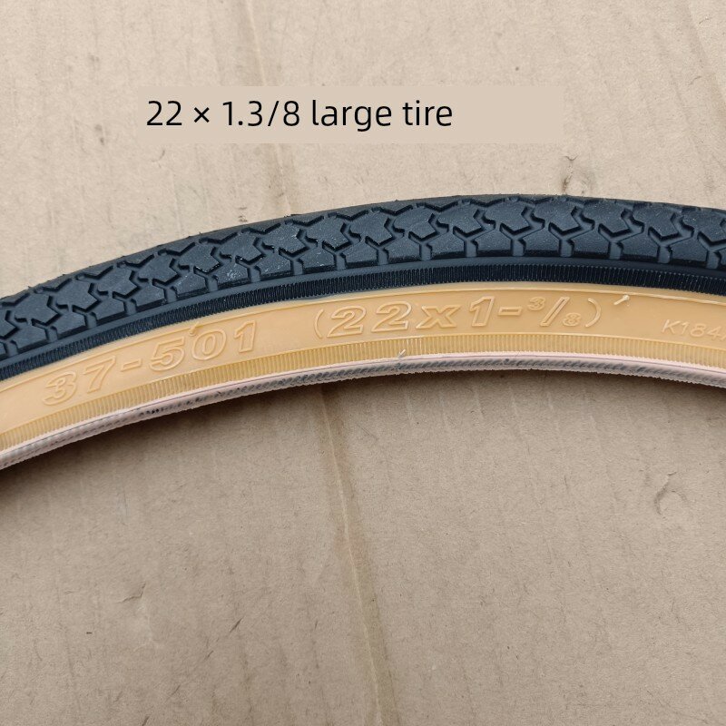 22x1 3/8 дюймовая шина с желтой кромкой для колясок и велосипедов, замена