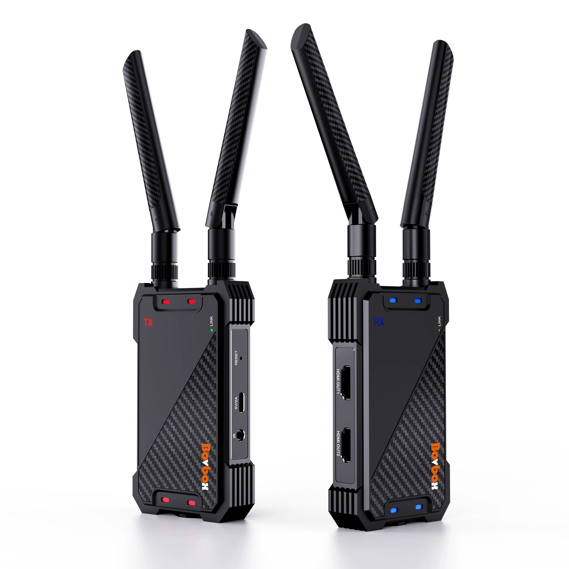 BOVBOX WL-081 беспроводной HDMI-передатчик, Сквозной выход поддерживает потоковую передачу с ПК, камеры, ноутбука, Netflix на ИК-пульт дистанционного управления проектора/DSLR