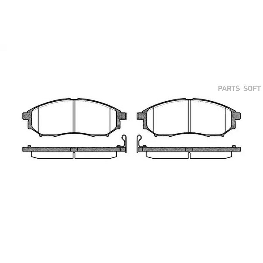 REMSA 085214 0852.14 852 14 FDB1881 [41060EB325] ! колодки дисковые п.\ Nissan Murano 3.5 4WD 05>