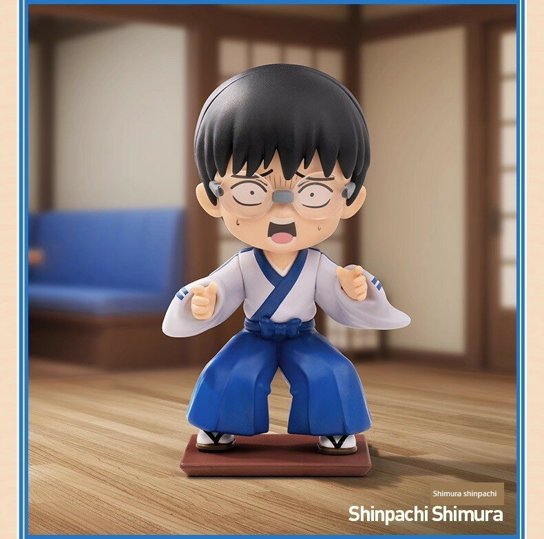 POP MART Gintama Welcome to the Inn Series Шимура Шинджи Коллекционная слепая коробка фигурка игрушка 80-100мм