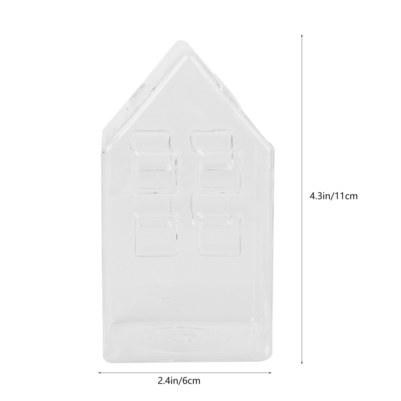 Ваза Для Цветов Артистичная Декоративная Посуда Из Стекла 11x6 Cm