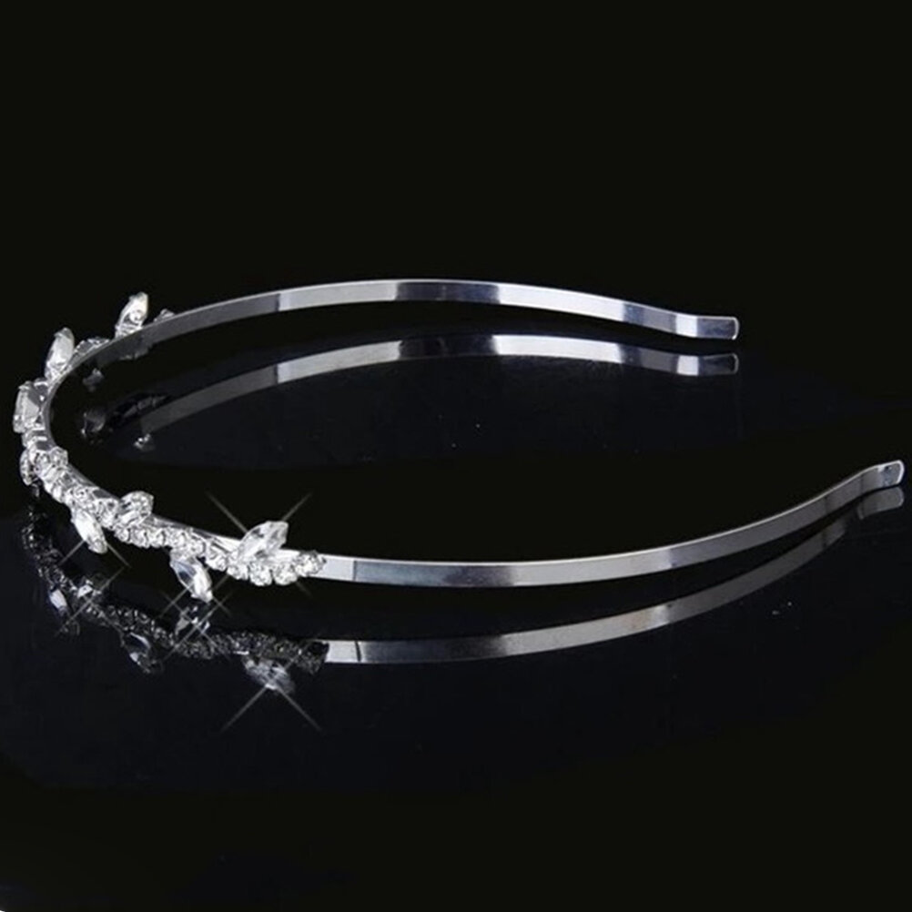 Ободок Для Волос С Риноками Серебристый Подходит Для Свадеб И Особых Поводов Размер One Size