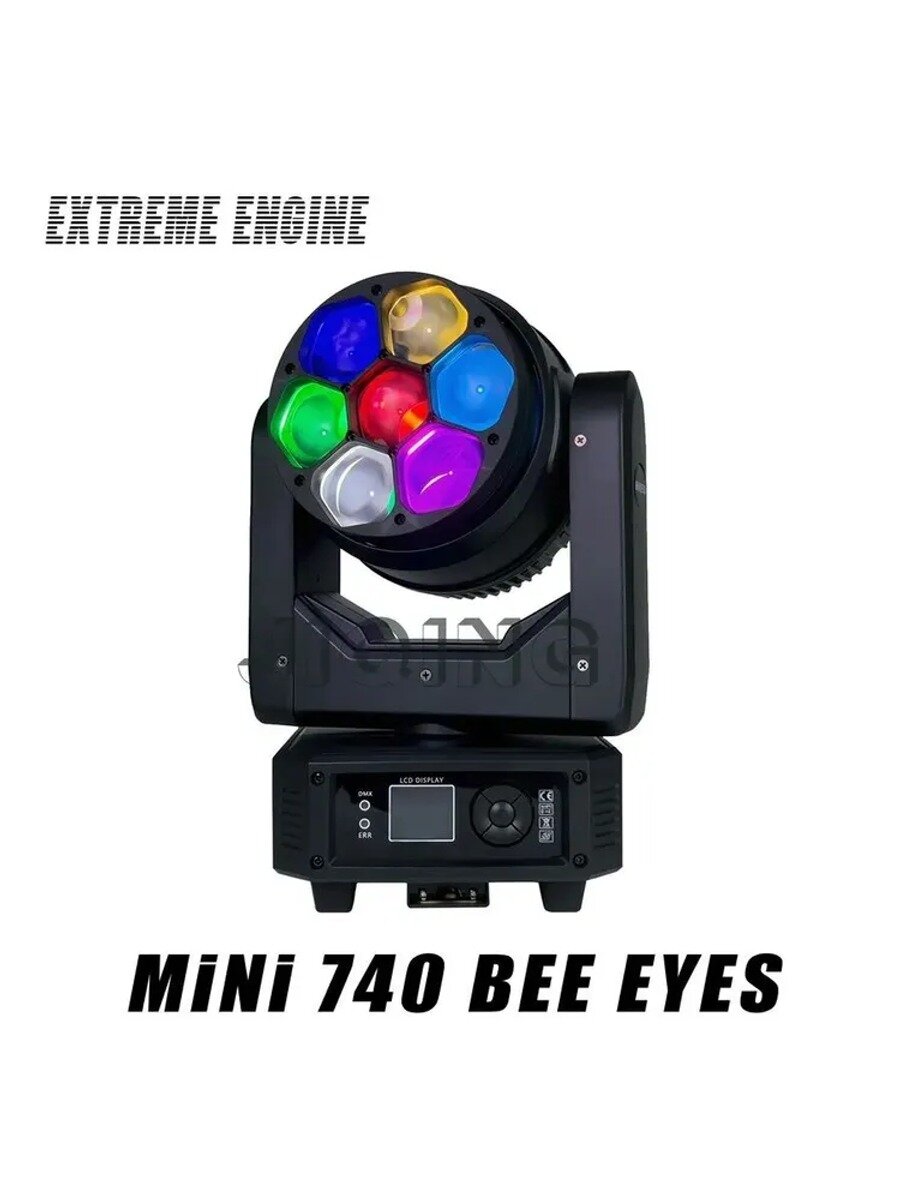 Светодиодный прожектор Bee Eye Moving Head RGBW 7x40 Вт, DMX512, для сцены и дискотек