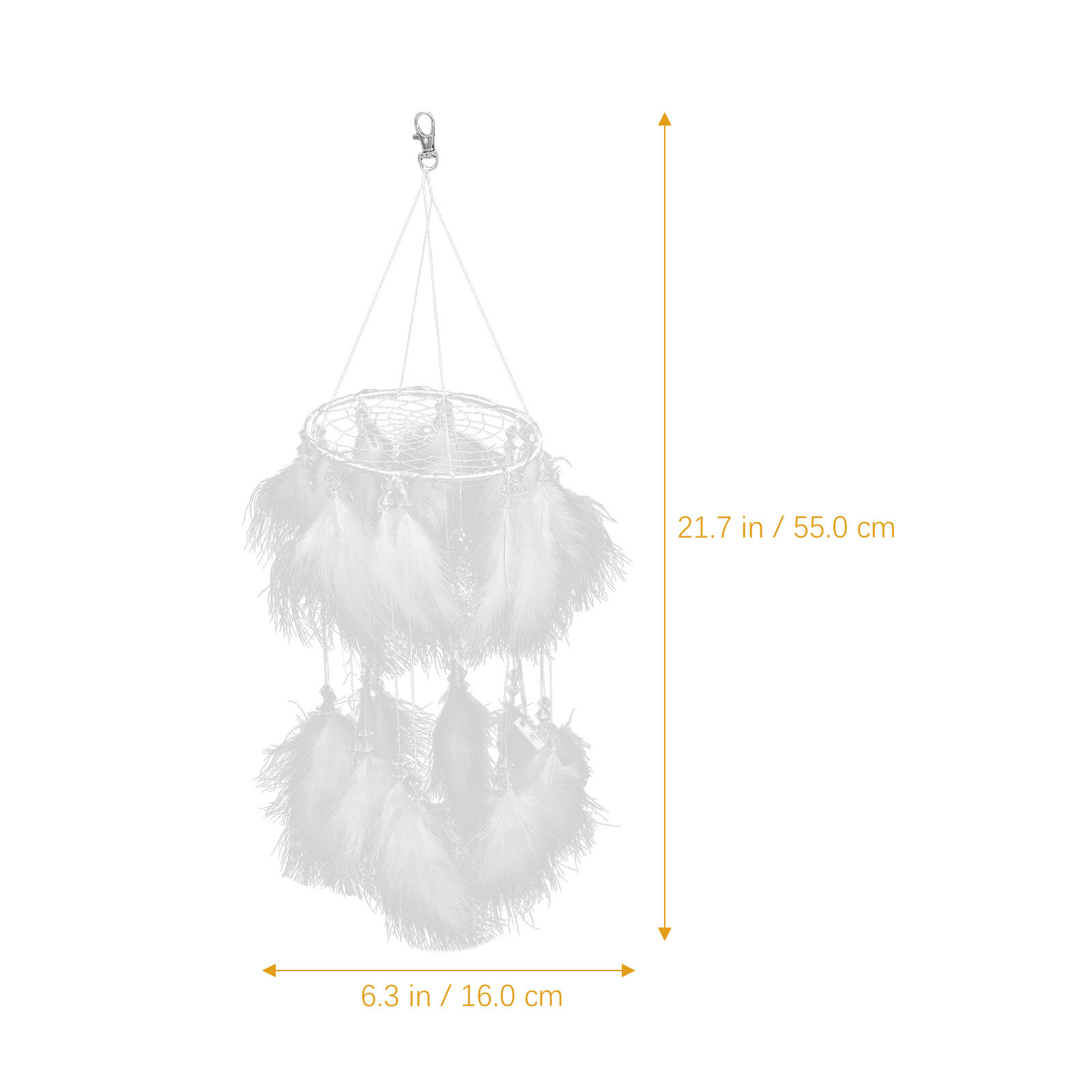 Декоративный Подвес В Forme Сети Для Сна Белый 55.00X16.00X16.00Cm