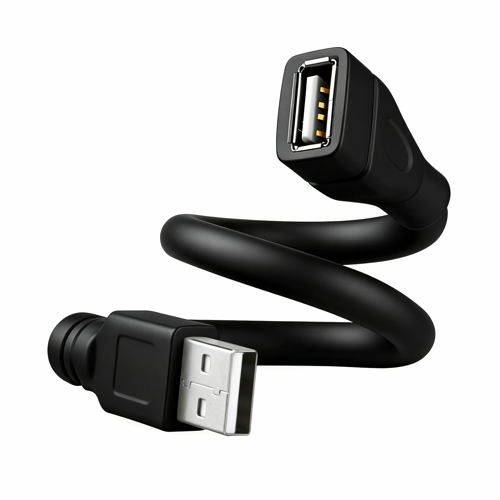 USB-удлинитель Male-Female, 30 см регулируемый шейный USB-A