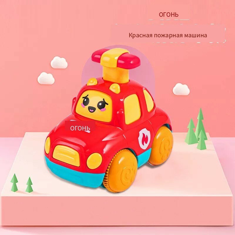 Игрушка-экскаватор пластиковая с подвижной шарнирной стрелой, оранжевая