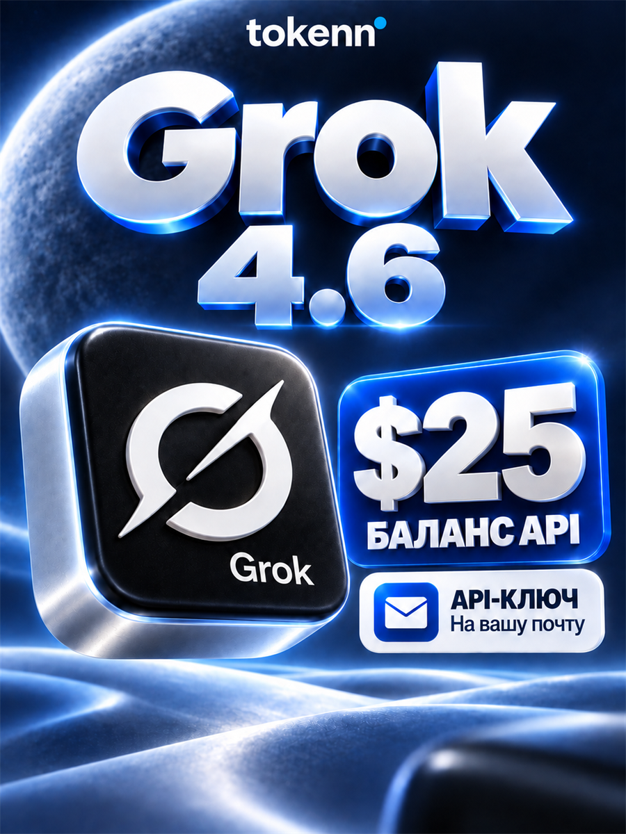 Grok 4.6 / 4.3 API-ключ | 25 долларов баланса | Индивидуальный доступ