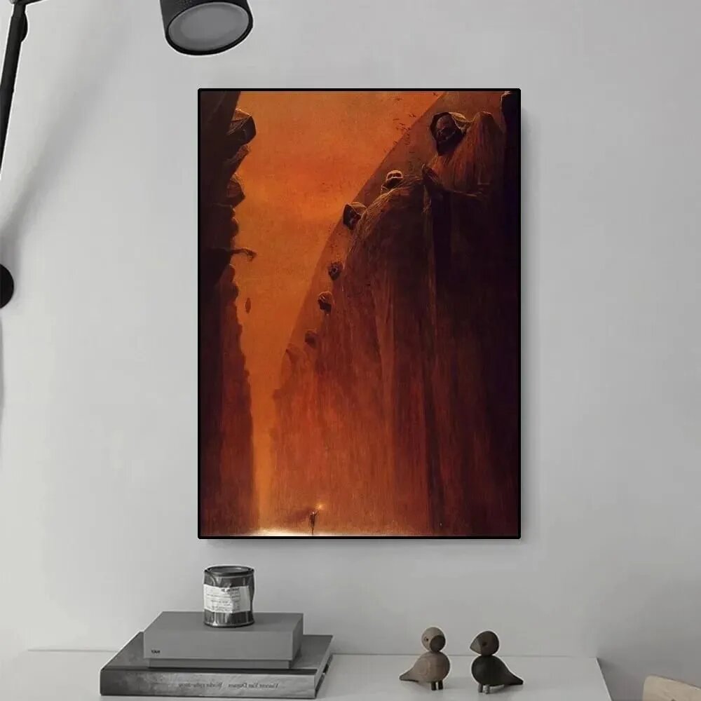 Постер "Постер Zdzislaw Beksinski, фантазия, холст HD – декор для стен", 40х60 см