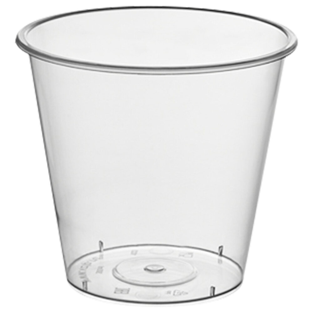 Упаковка 500 шт. Стакан одноразовый 300 мл, пластиковый прозрачный, Bubble Cup, сверхплотный, взлп, 1023ГП