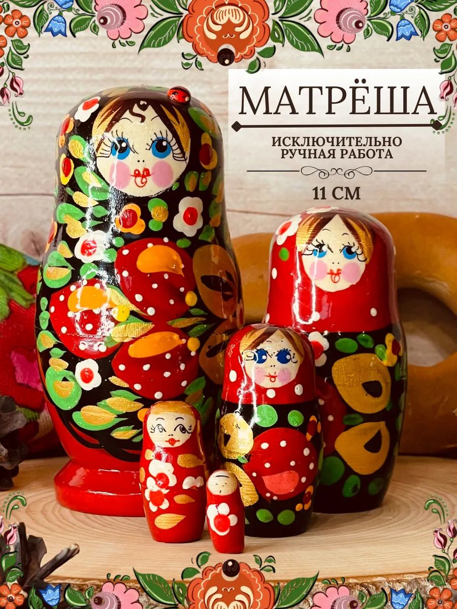 Матрешка деревянная сувенирная продукция