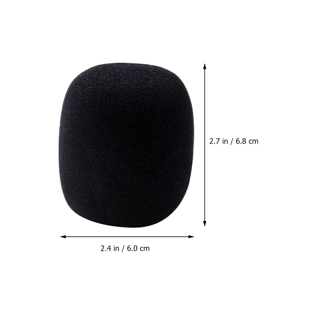 Чехол Для Микрофона Из Дышащего Материала 9 Шт Черный 6x6.8 Cm