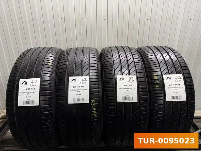 Комплект (4 шт) летних БУ шин Michelin Primacy 3 ST 235/50 R18 10% износ 8260702249