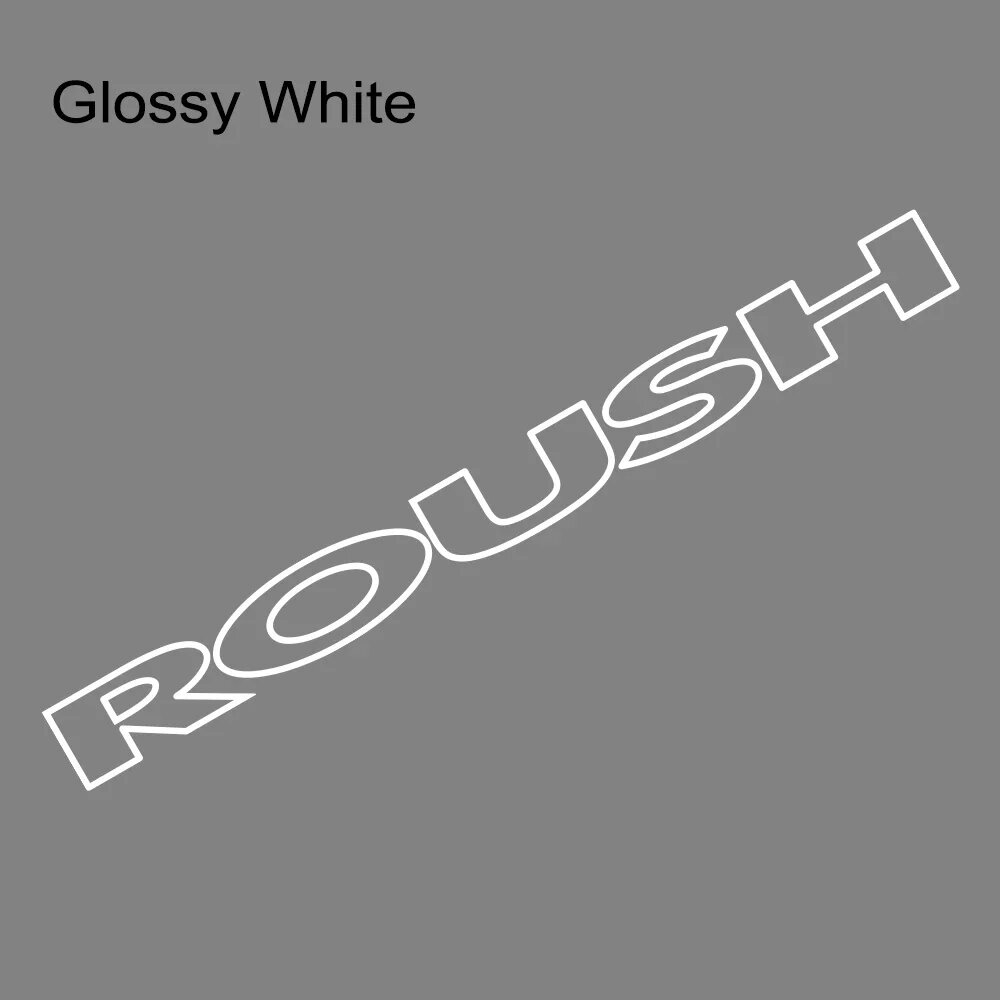 Виниловая Наклейка ROUSH Для Ford Mustang GT Shelby F-150 Raptor SVT На Лобовое Glossy White, 2Pcs
